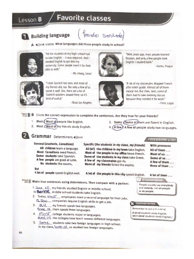 Lesson B Studentsbook | PDF