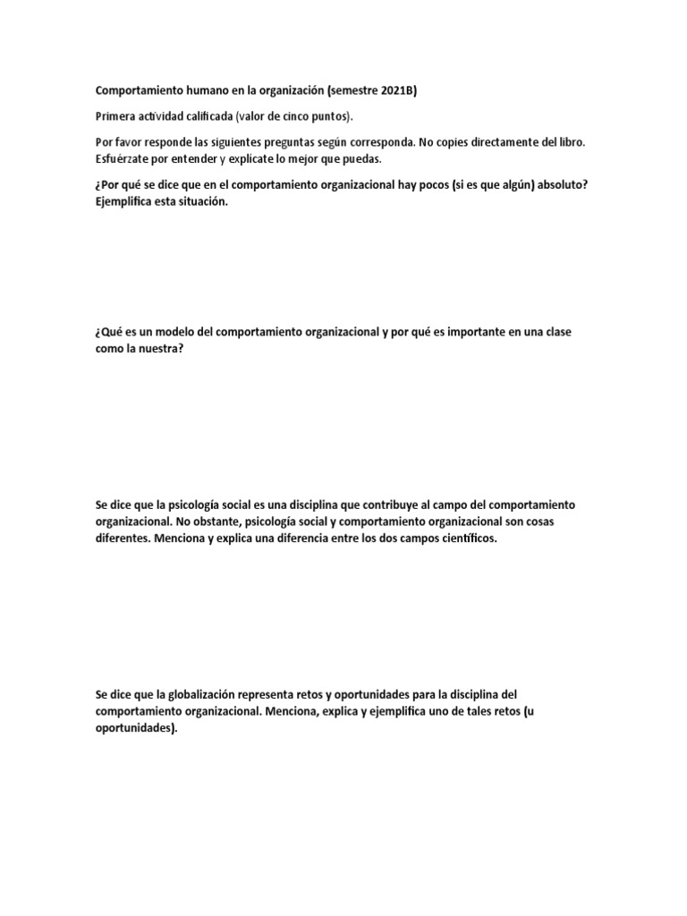 1° Actividad Calificada | PDF