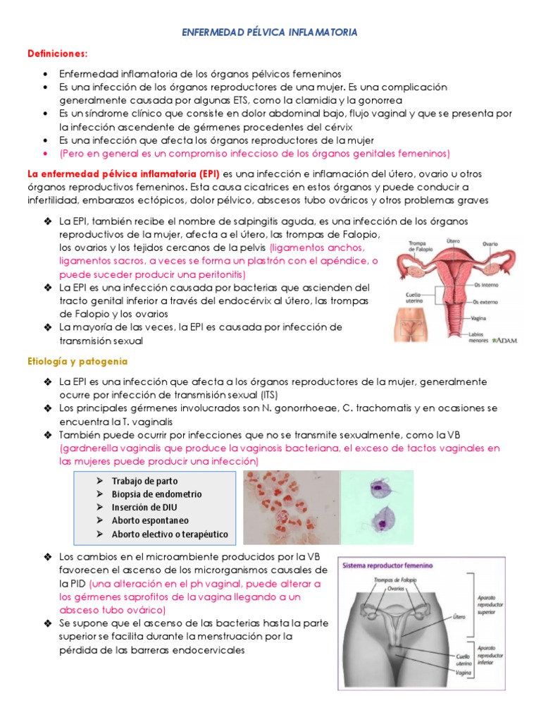 22 Enfermedad Pélvica Inflamatoria | PDF | Infección transmitida sexualmente | Medicina
