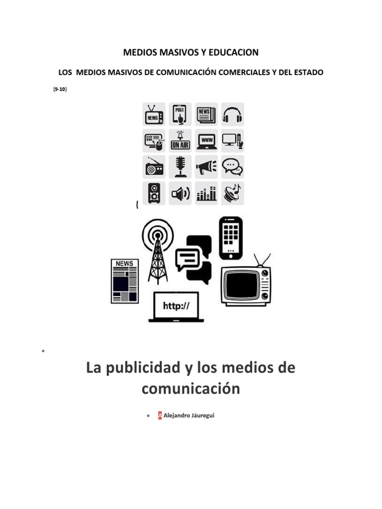 MEDIOS y E 9-10 | PDF | Medios de comunicación en masa | Publicidad