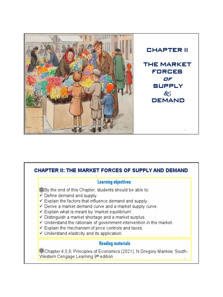 Chapter 2 ECO01H Handout | PDF | Supply And Demand | Supply (Economics)