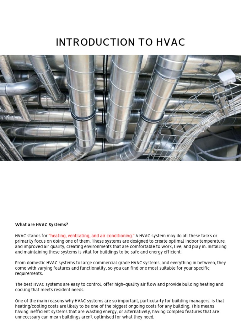 Hvac | PDF | Air Conditioning | Duct (Flow)