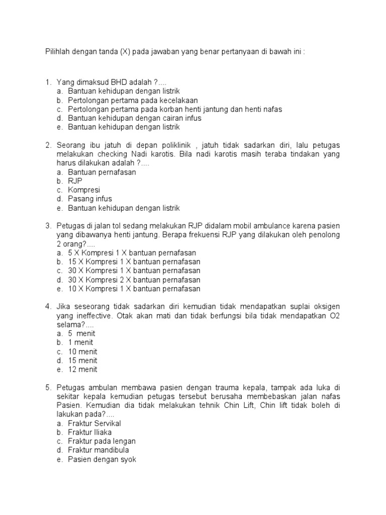 Soal BHD 1 | PDF