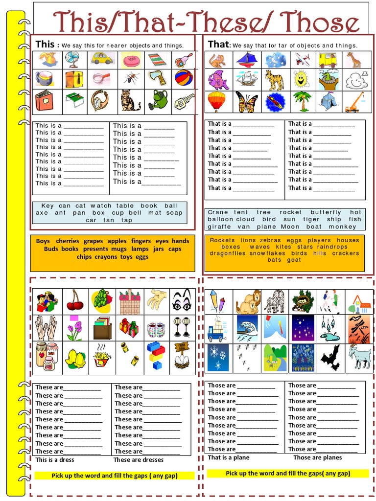 Difference between This, That, These and Those | PDF