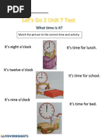 Let's Go 1 Test (Units 5-8) | PDF | Language Arts & Discipline