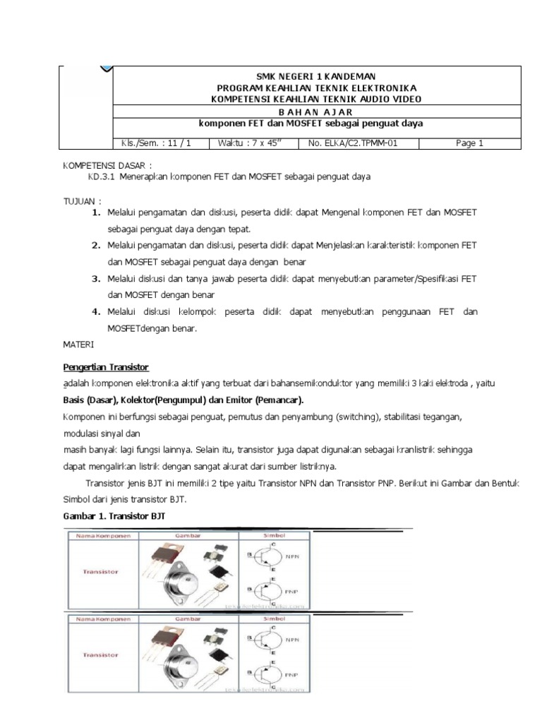 Jobsheet PRE Bab 1 Kelas XI TAV | PDF