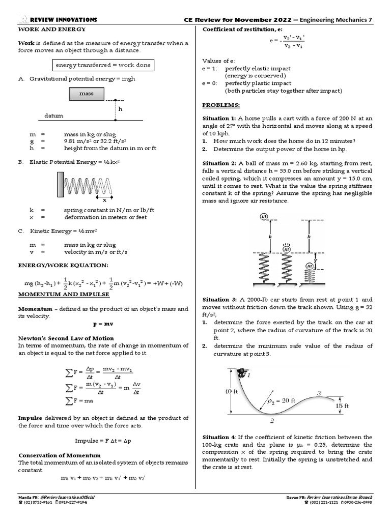 CE Ref | PDF | Force | Momentum