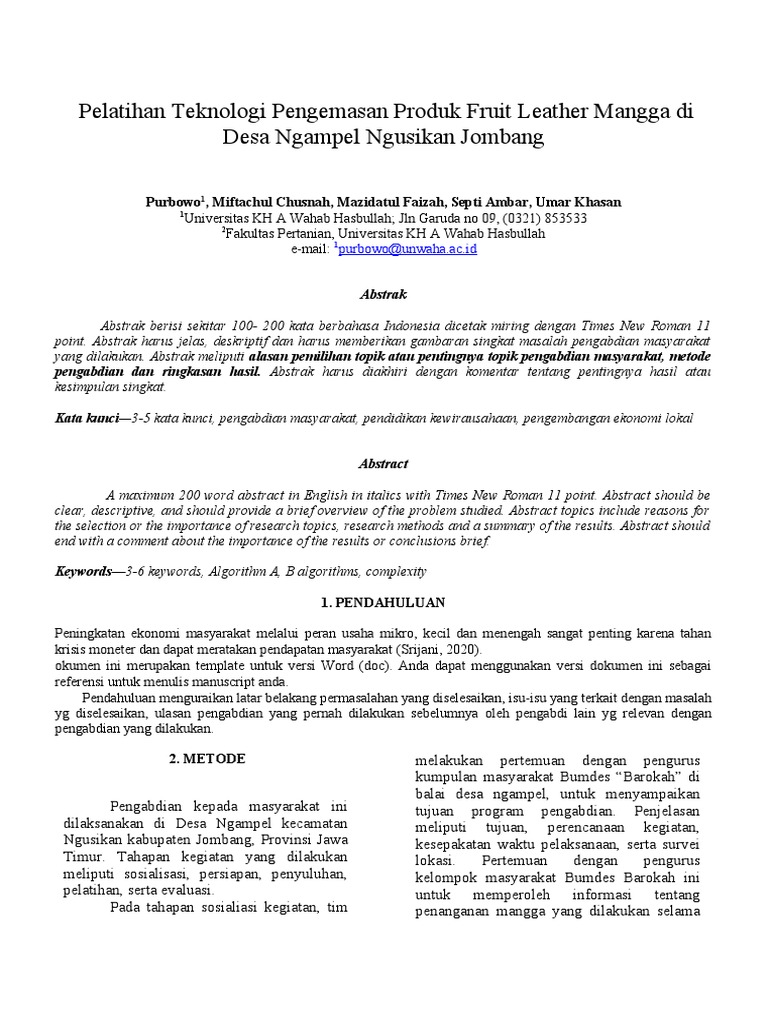 Purbowo - Prosiding - Hapemas 4 Metode Penelitian | PDF