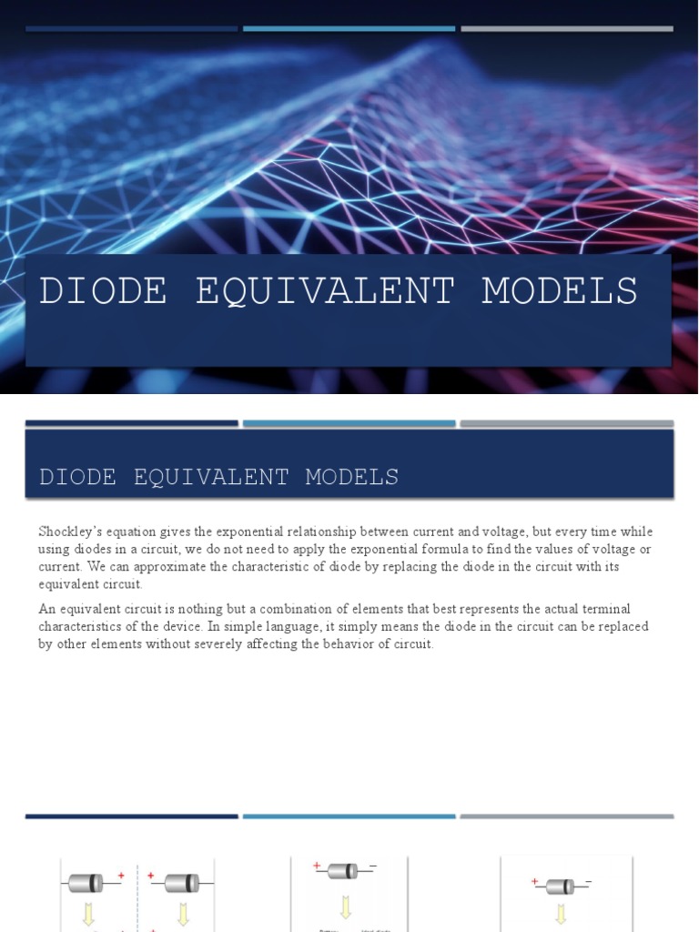 Diode Equivalent Circuit Models Explained | PDF | Diode | Electricity