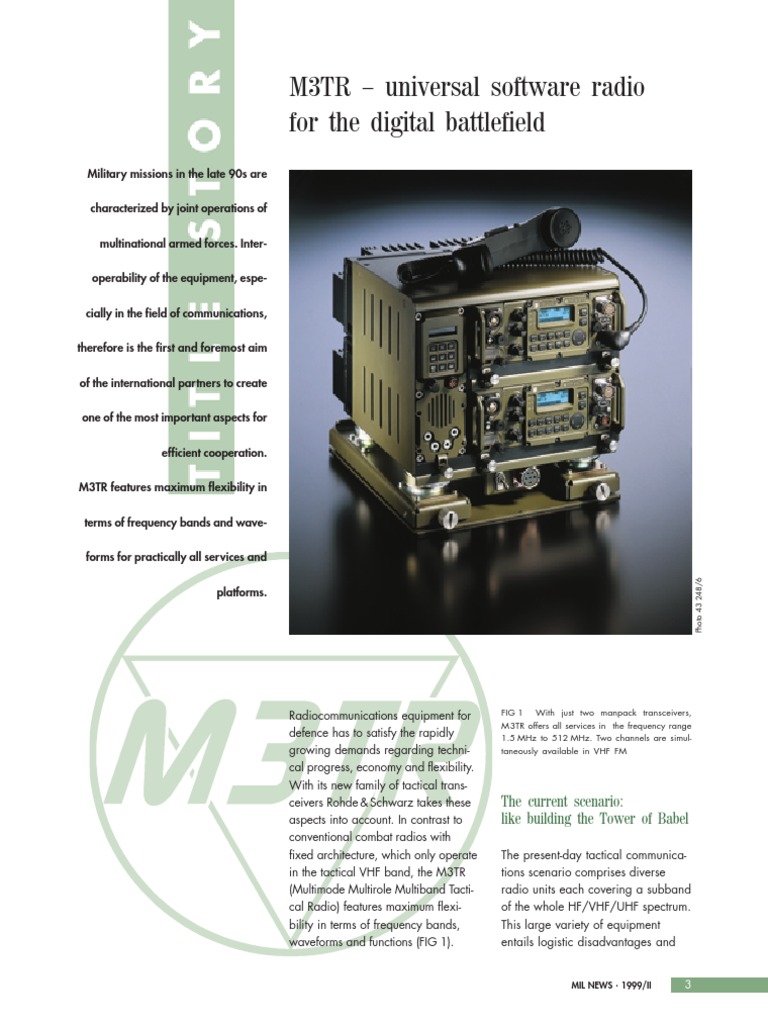M3TR Military Radio Sets | PDF | Very High Frequency | Radio