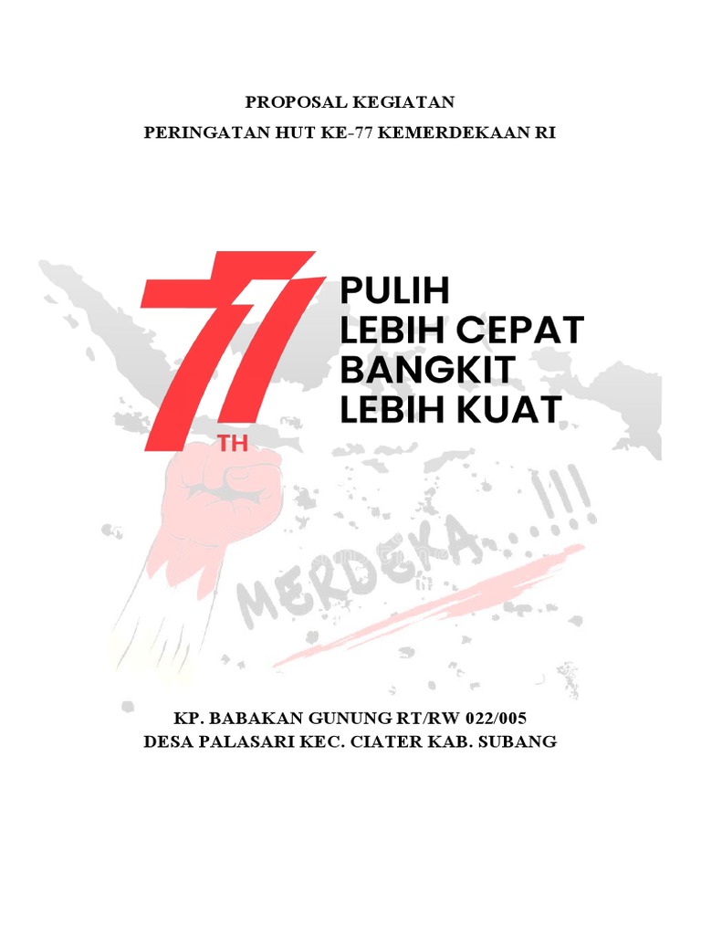 Proposal Kegiatan Agustusan | PDF