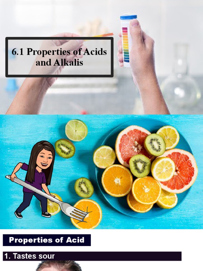 6.1 Properties of Acids and Alkalis | PDF | Acid | Hydroxide