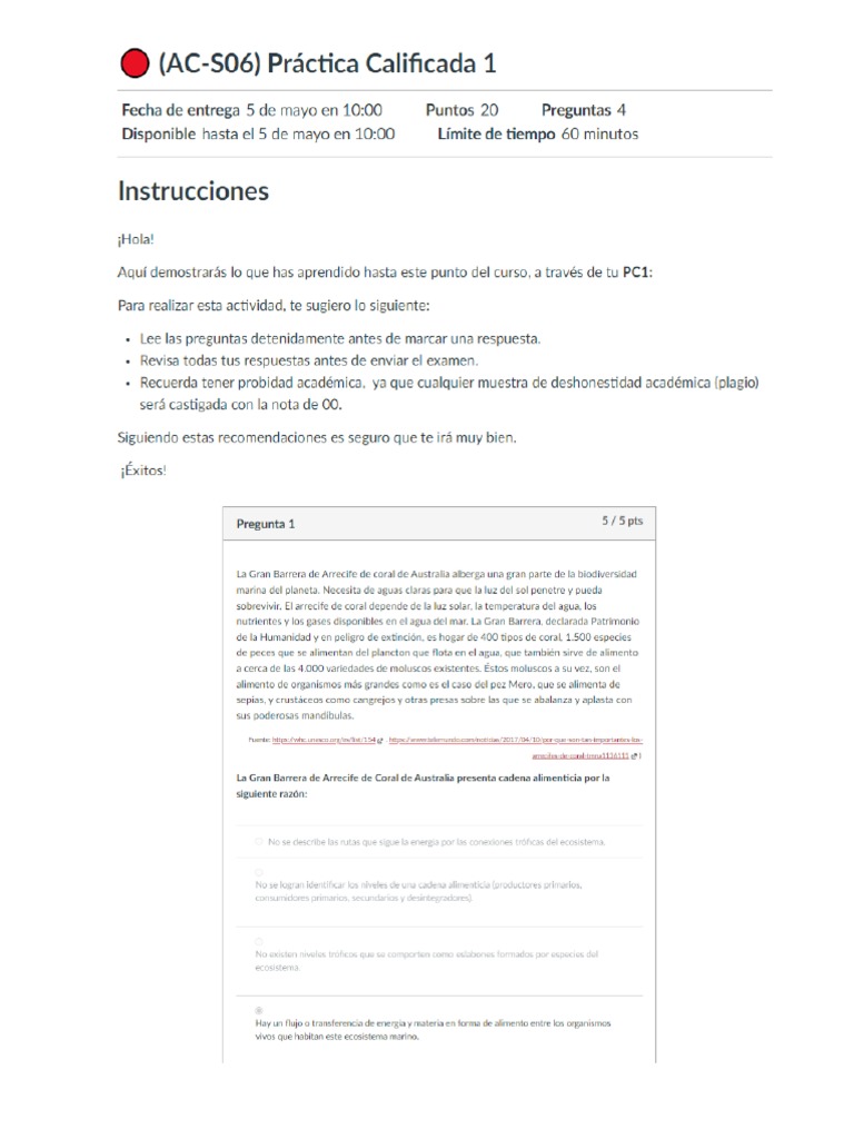 Práctica Calificada 1 IMA RESOLUCIÓN | PDF