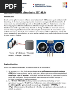 Informe de Sensor Ultrasonico | PDF | Sonido | Arduino