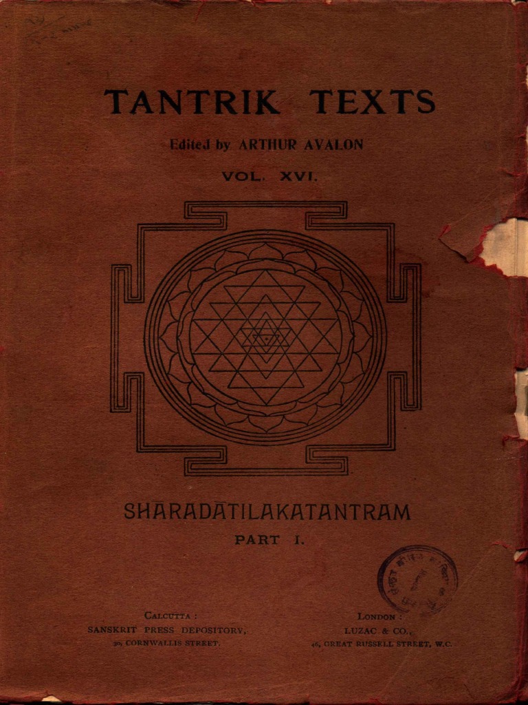 Sharada Tilak Tantram I - Arthur Avalon - Text | PDF