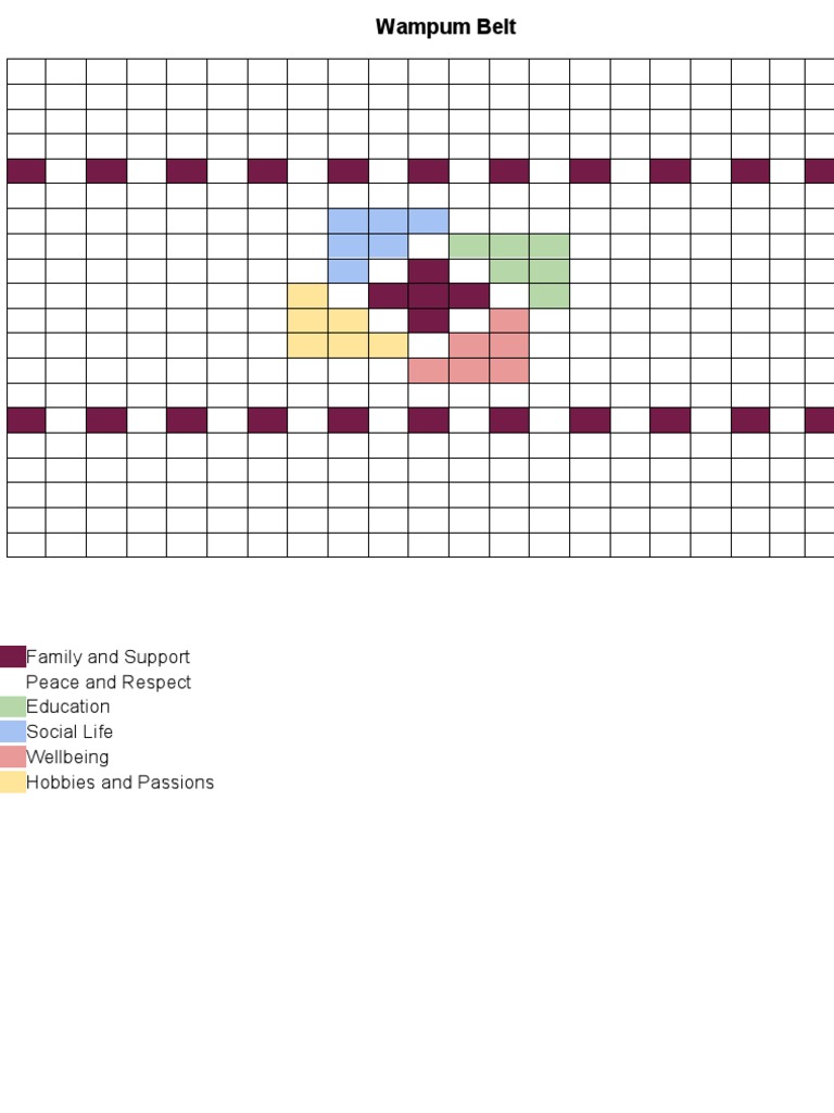 Paper Wampum Belt Template | PDF