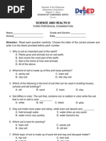 Science Grade 3 1st Quarter Test | PDF | Liquids | Matter