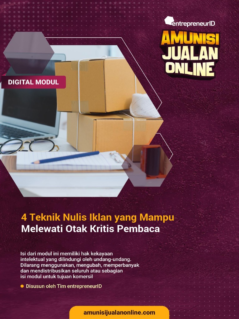 Modul AJO - 4 Teknik Nulis Iklan Yang Mampu Melewati Otak Kritis Pembaca | PDF