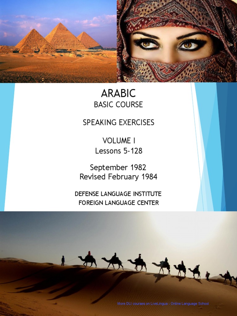 Arabic Basic Course-Speaking Exercises | PDF | Psychological Concepts | Linguistics
