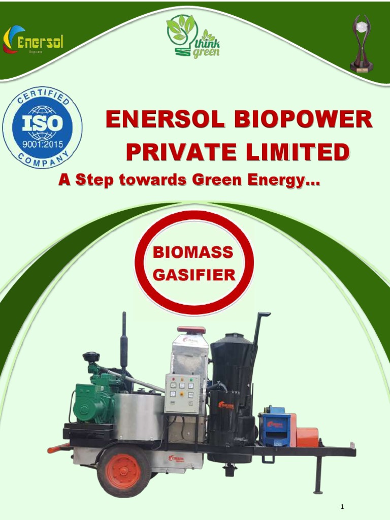 Enersol Biopower Private Limited | PDF | Gasification | Combustion