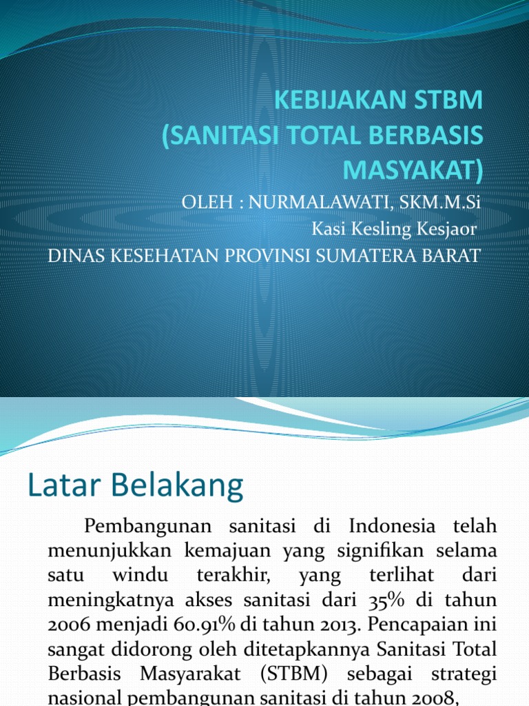 Kebijakan STBM | PDF | Bisnis | Pengelolaan Keuangan & Uang