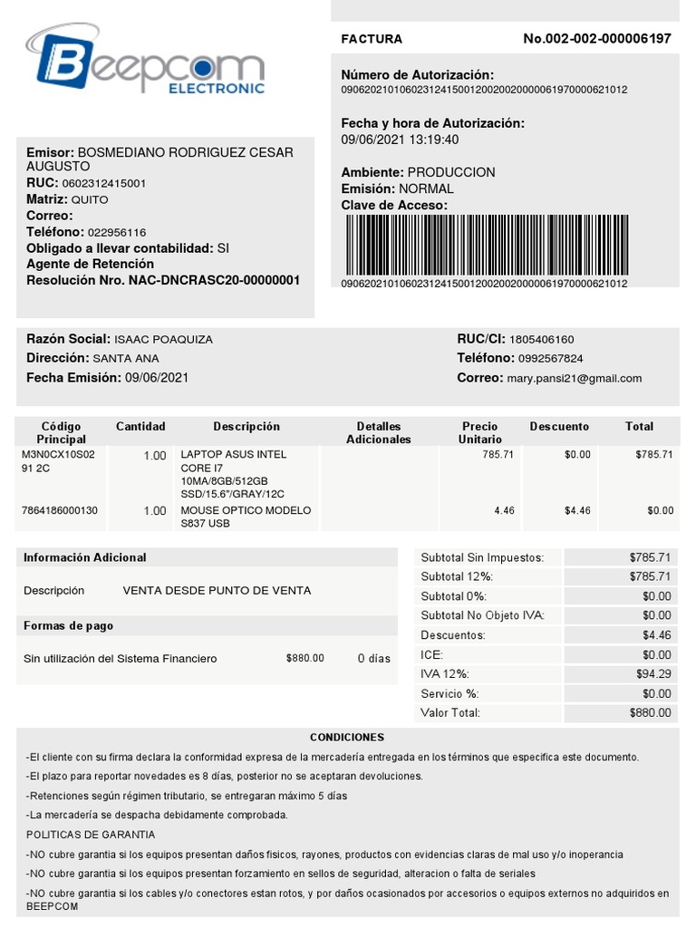 Fac 002-002-000006197 | PDF | Informática