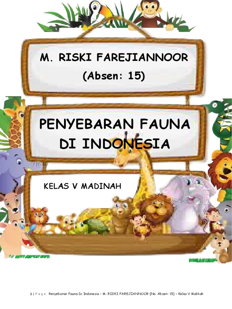 M. Riski Farejiannoor Klipping Penyebaran Fauna Di Indonesia | PDF