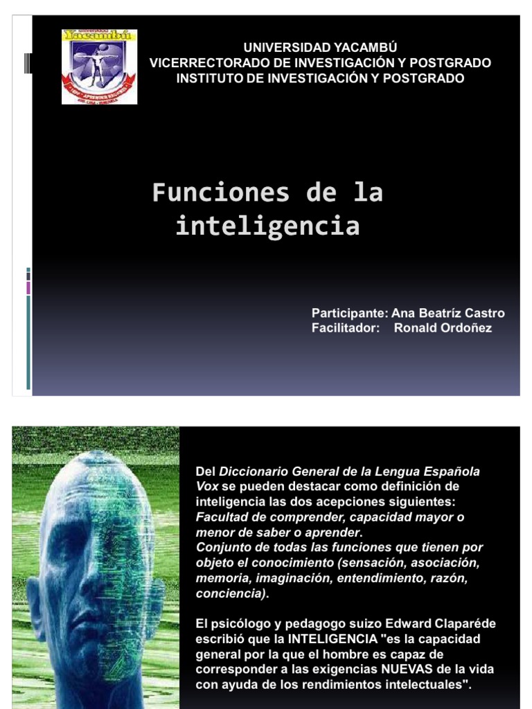 Funciones de La Inteligencia | PDF
