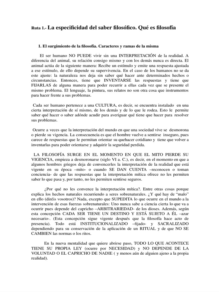 Guía Del Saber Filosofico y Edades | PDF | Teorías filosóficas | Metafísica