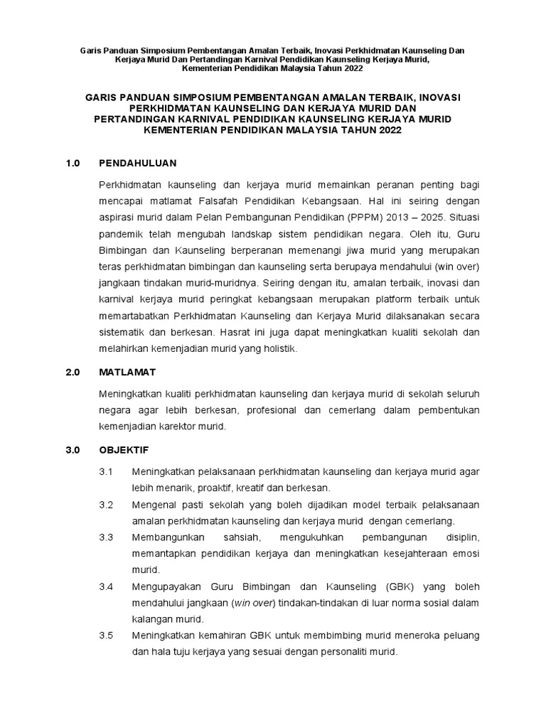 Garis Panduan Amalan Terbaik Tahun 2022 | PDF