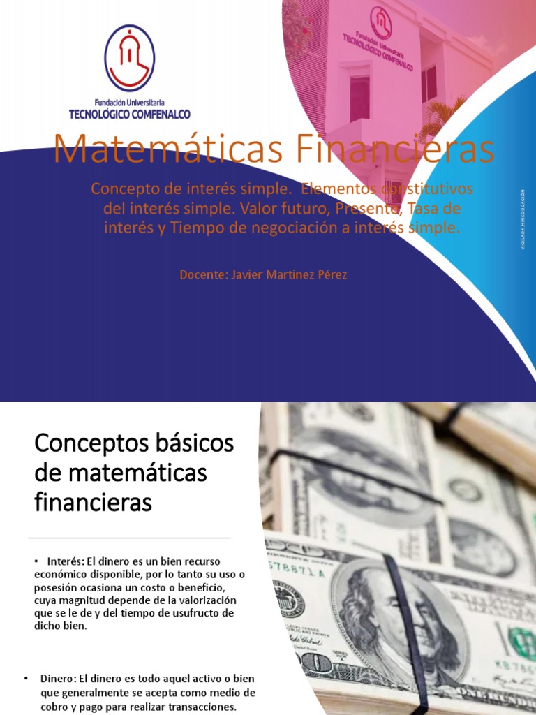 Interés Simple, Valor Presente y Futuro | PDF | Interés | Tasas de interés