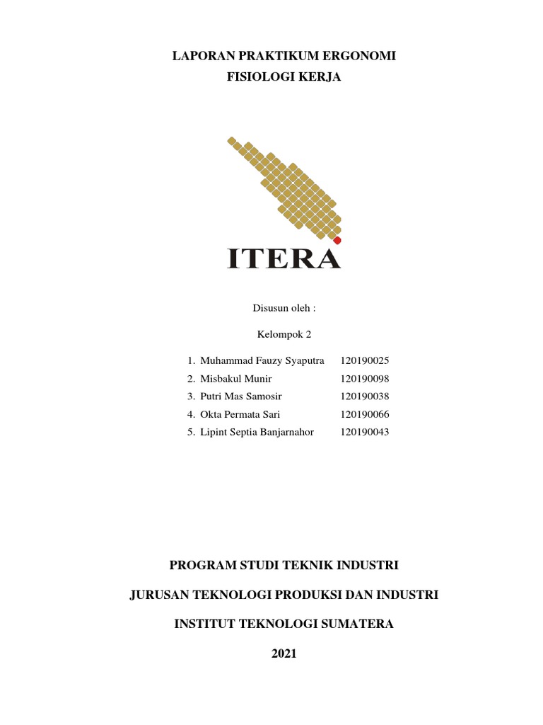 Laporan Praktikum Ergonomi: Fisiologi Kerja | PDF