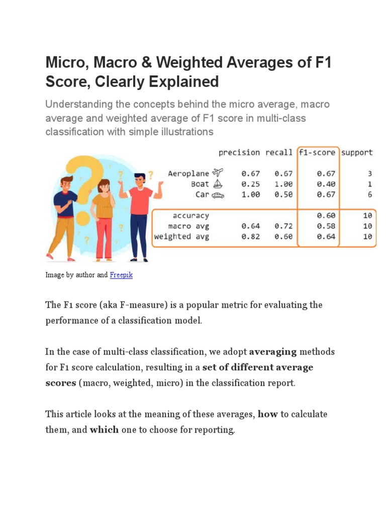 F1 Score | PDF | Science | Mathematics