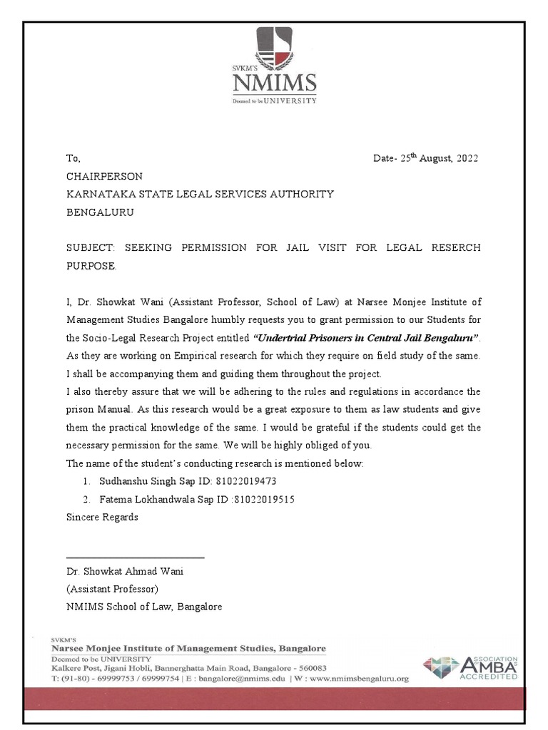 Permission Letter | PDF