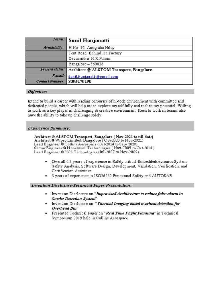 Sunil Hanjanatti | PDF | Verification And Validation | Computing