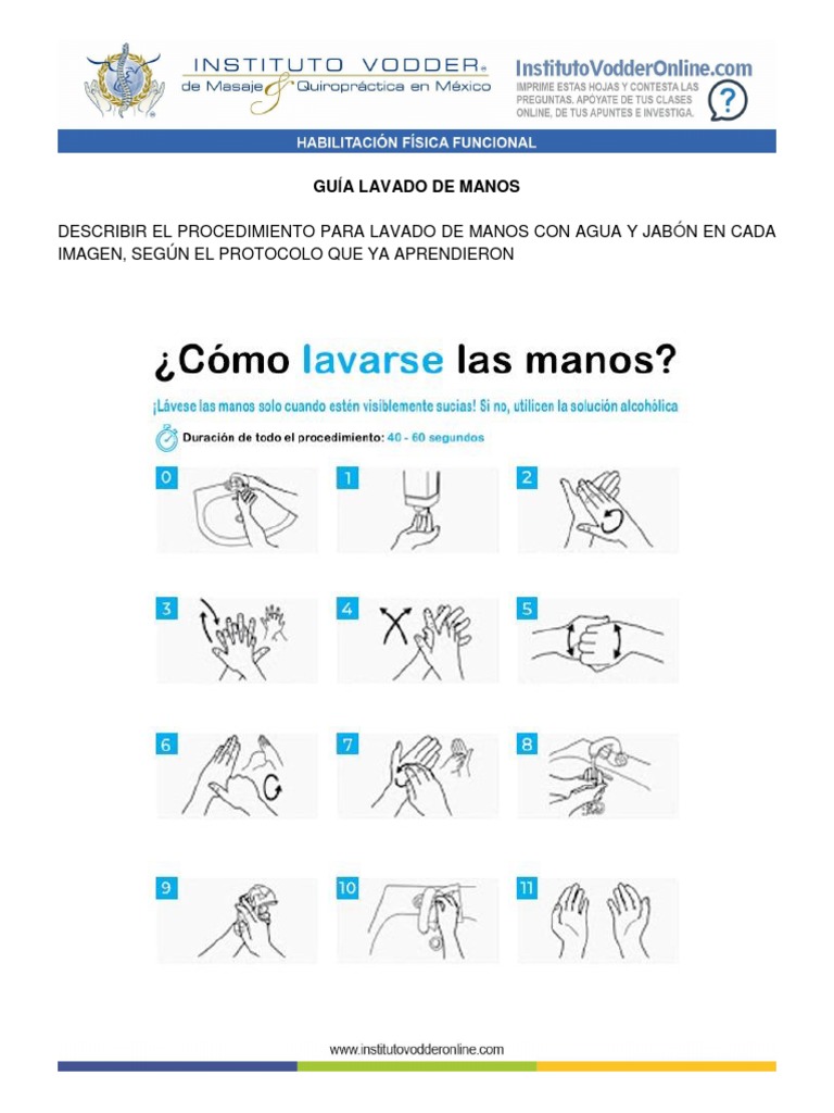 Guía Lavado de Manos | PDF