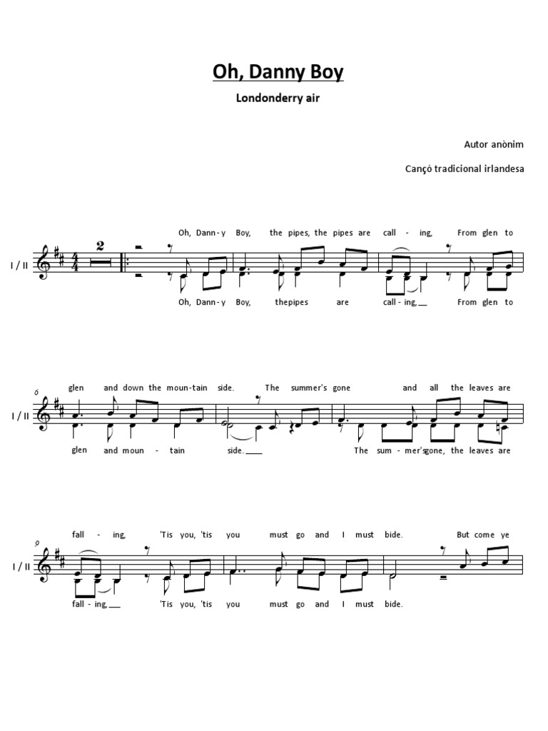 Oh, Danny Boy | PDF
