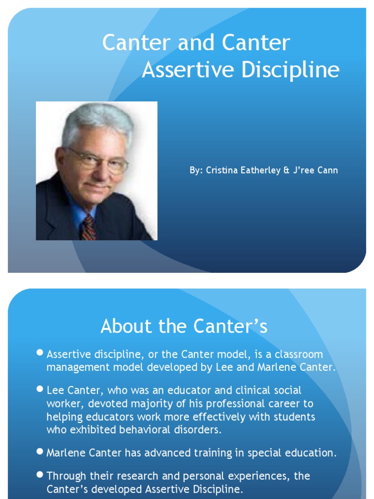 Assertive Disipline | PDF | Teachers | Teaching Method