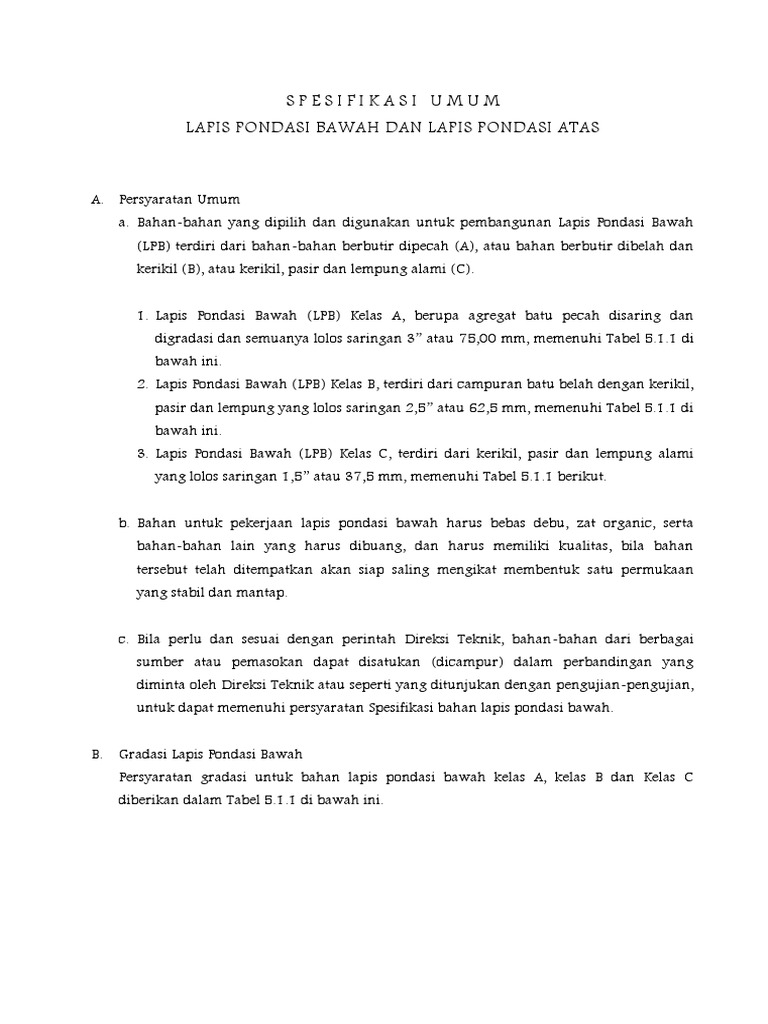 2spesifikasi Agregat A Dan B | PDF