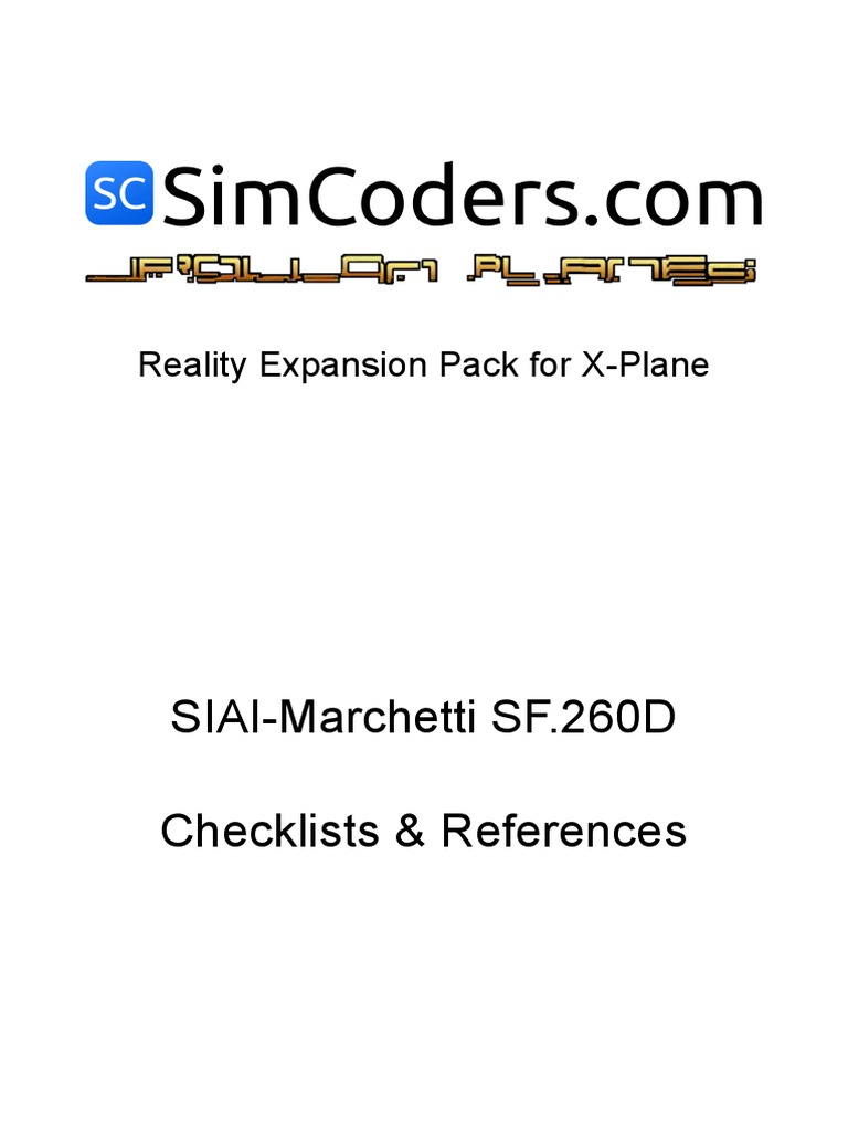 REP SF260 Checklists References | PDF | Landing Gear | Takeoff