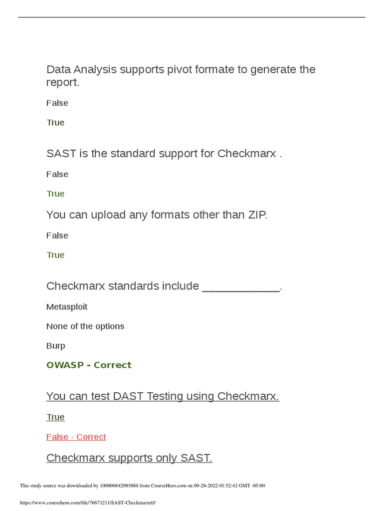 SAST Checkmarx | PDF | Data Management | Computer Science