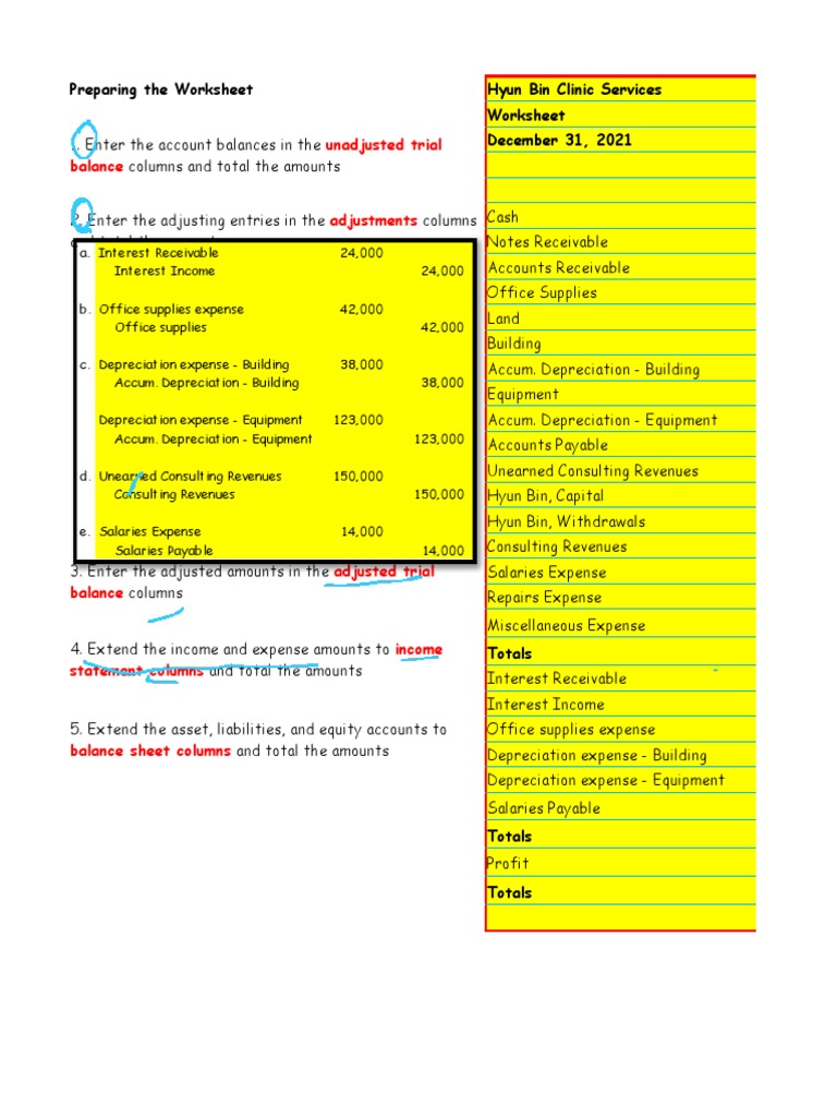 Worksheet Service Business | Download Free PDF | Debits And Credits ...
