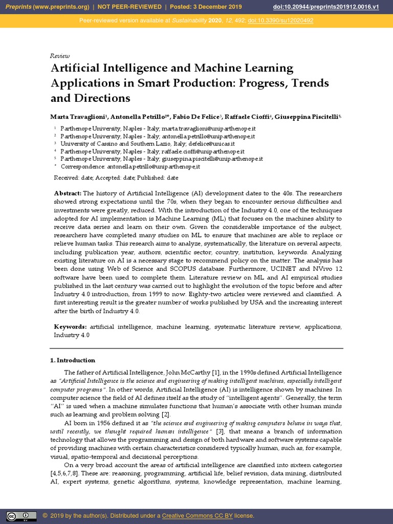 Artificial Intelligence and Machine Learning Applications in Smart ...