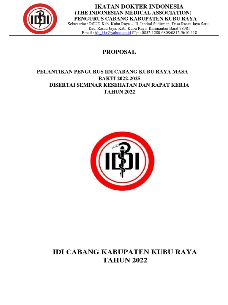 Proposal Pelantikan Idi | PDF