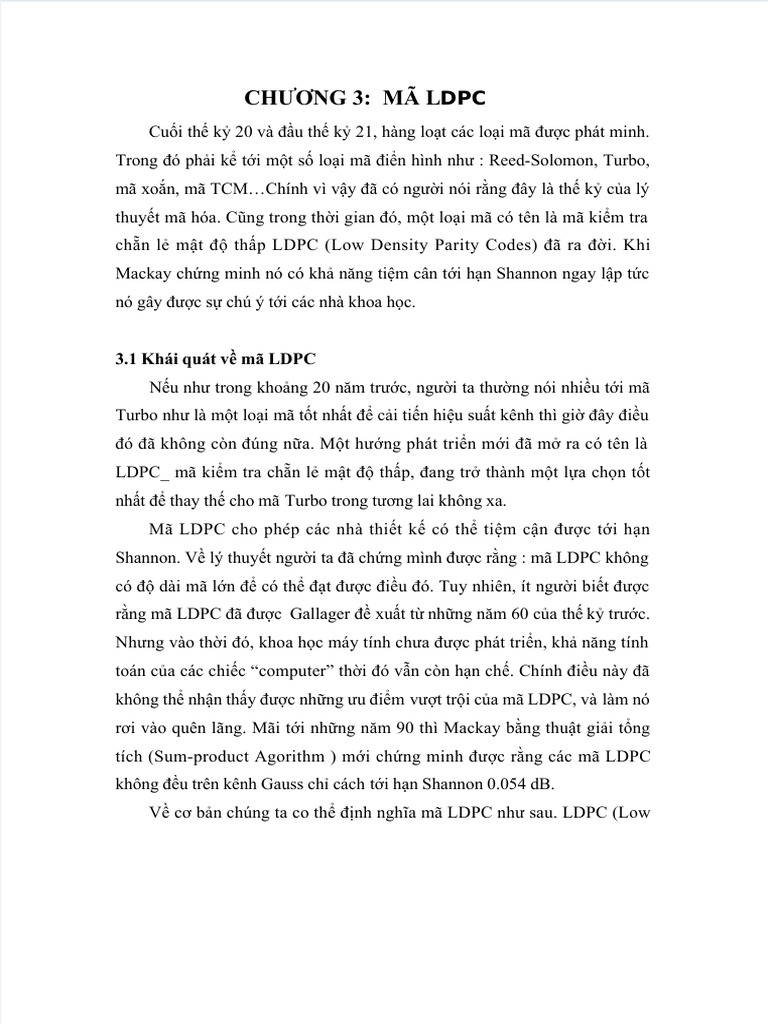 Chuong 3 LDPC | PDF