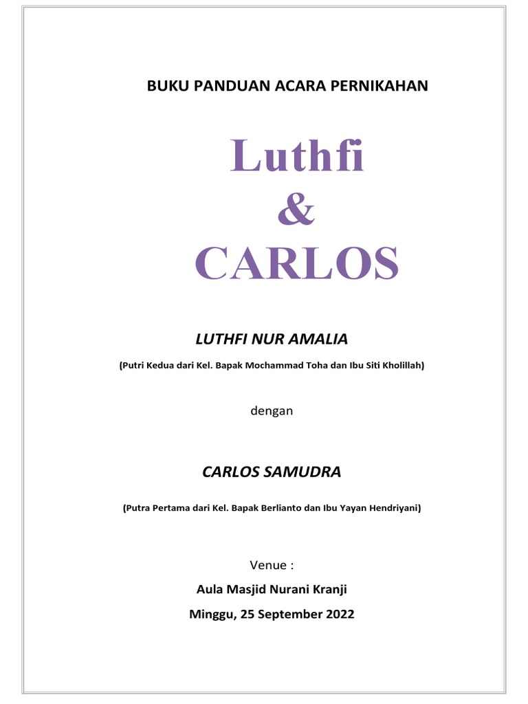 Buku Panduan Pernikahan | PDF