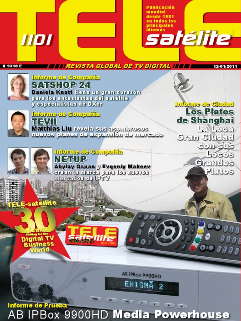 Esp TELE-satellite 1101 | PDF | Televisión de alta definición | Iptv