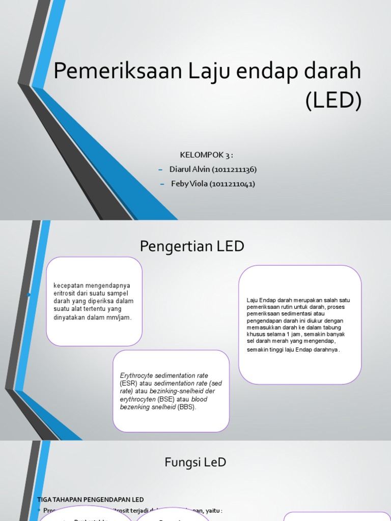 Pemeriksaan Laju Endap Darah (LED) | PDF