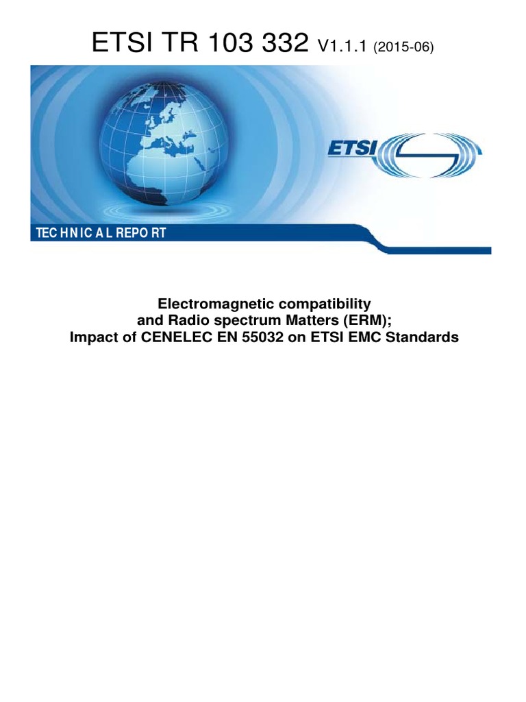 EN 55032 v1.1.1 (EMC) | PDF | Electromagnetic Compatibility | Radio
