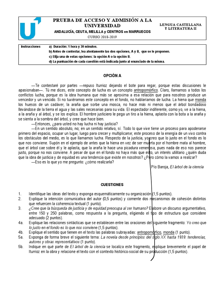 Ex Menes Lengua Castellana y Literatura II - A y B | PDF